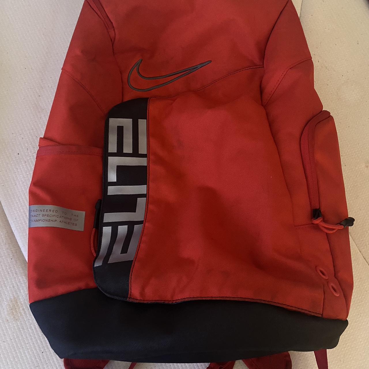 Nike Elite basketball/sports backpack in red and... - Depop