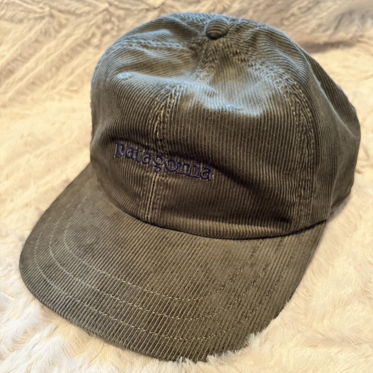 Patagonia six panel corduroy cap/hat. Green... - Depop