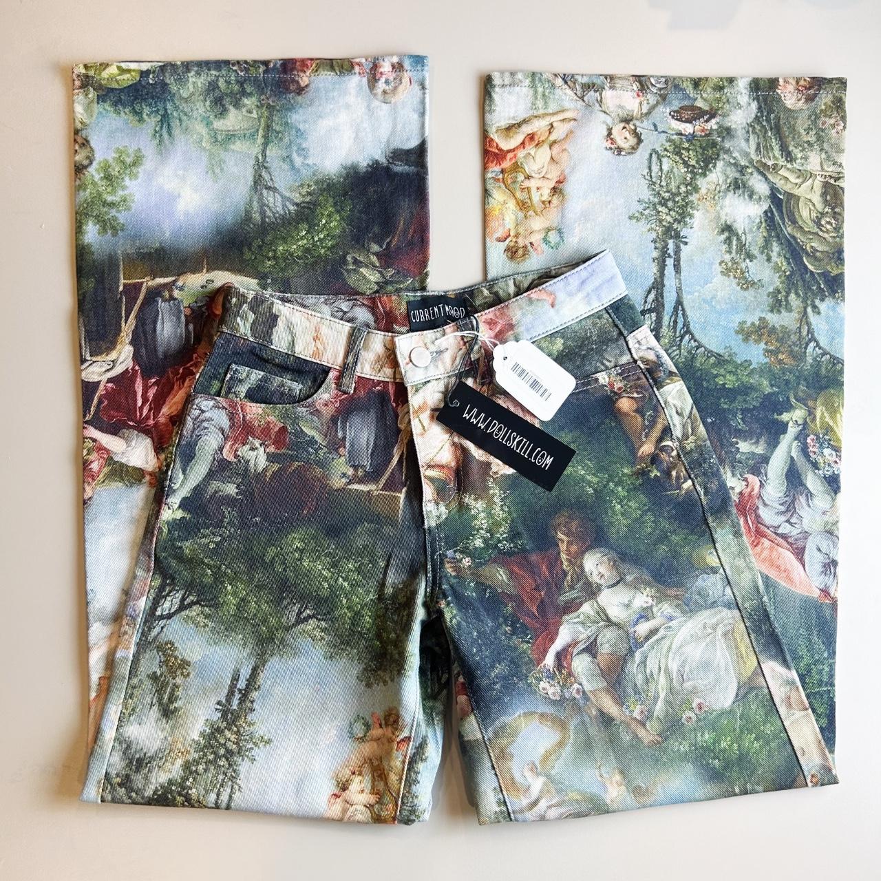 Dollskill current mood Da Vinci wide leg jeans |... - Depop