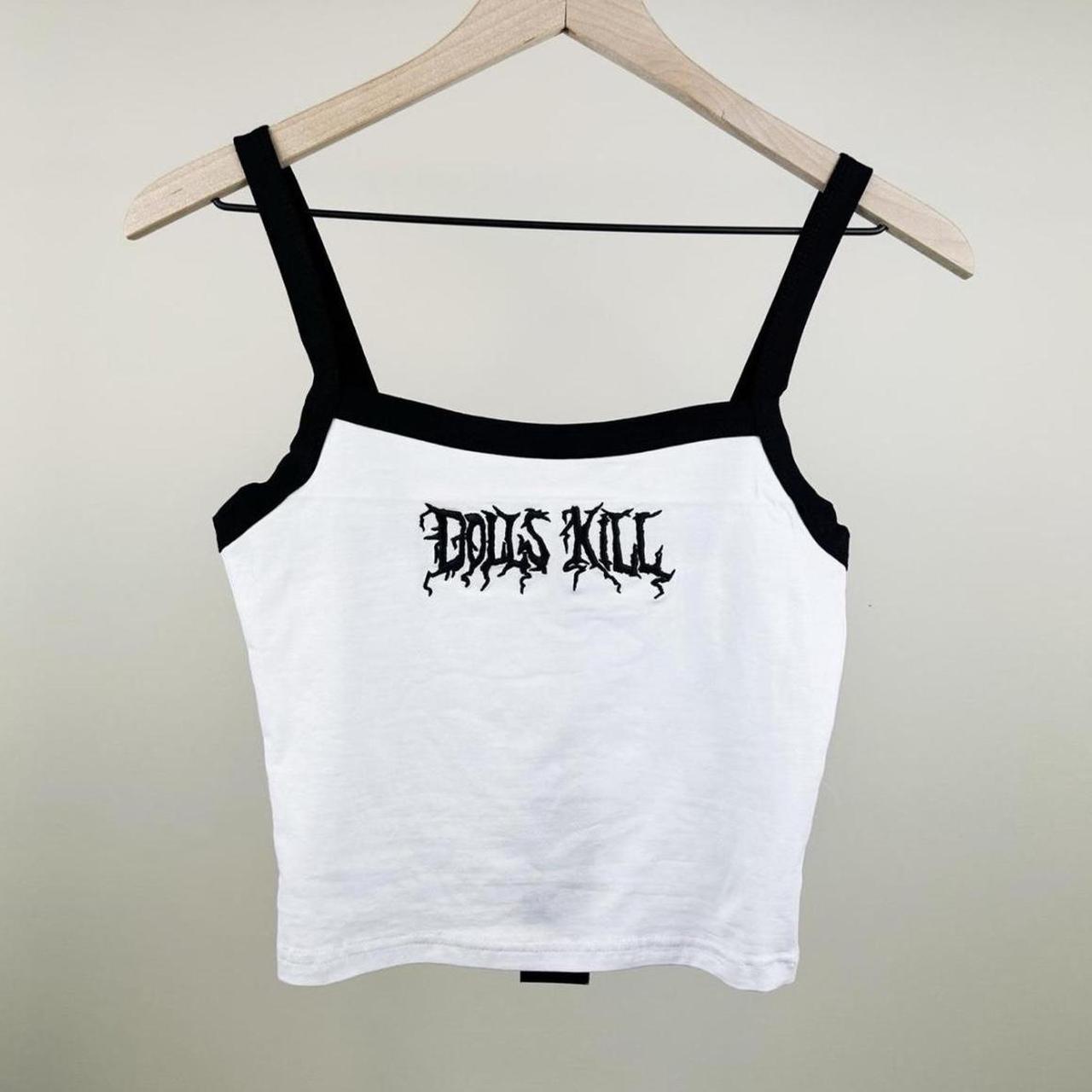 Dolls kill logo crop top | size small | brand new... - Depop