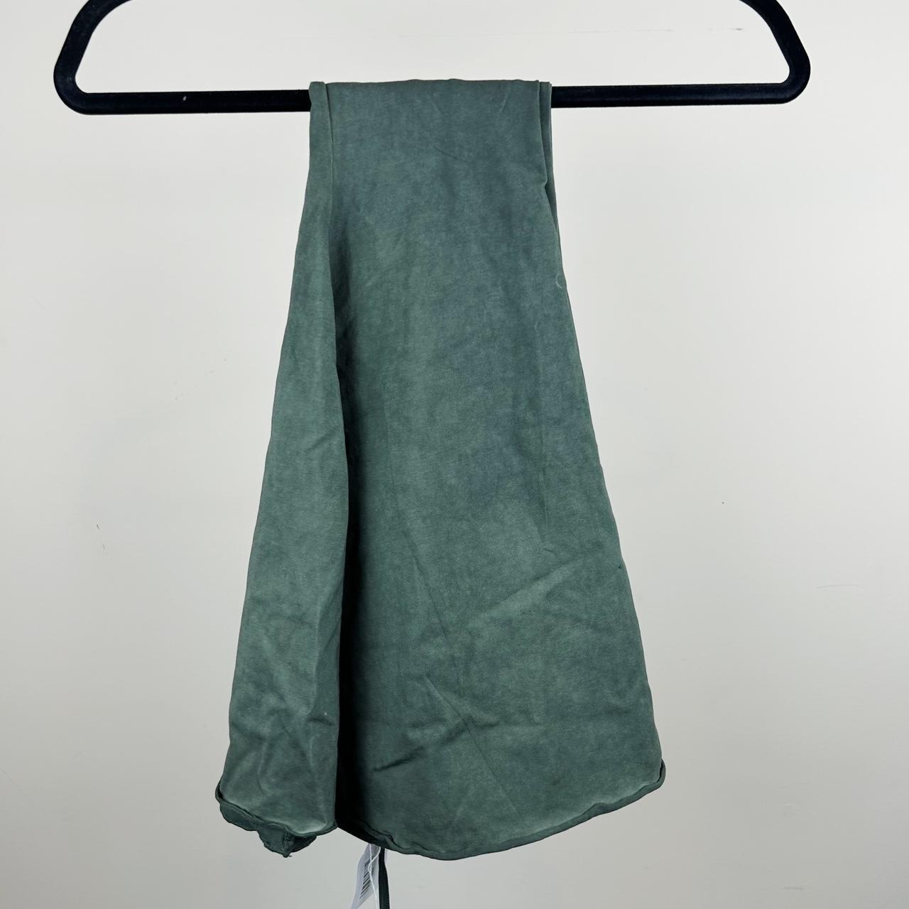 Darker Wavs reverb v-cut green washed flared... - Depop