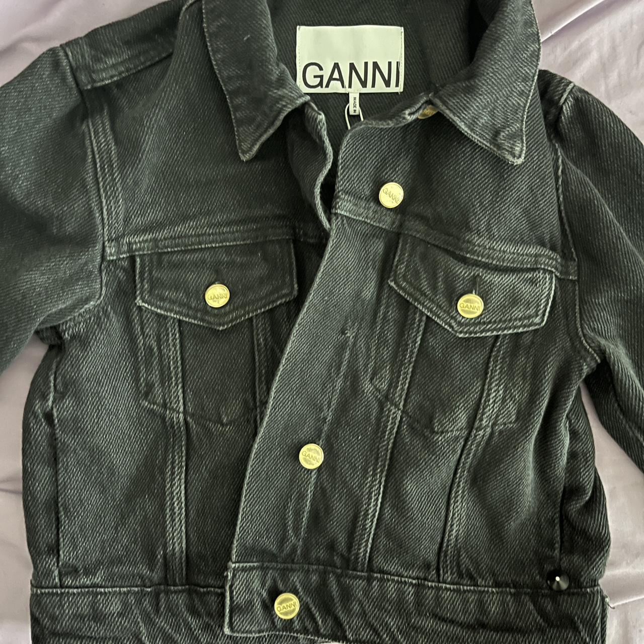 GANNI black jean jacket BRAND NEW W TAGS Amazing... - Depop