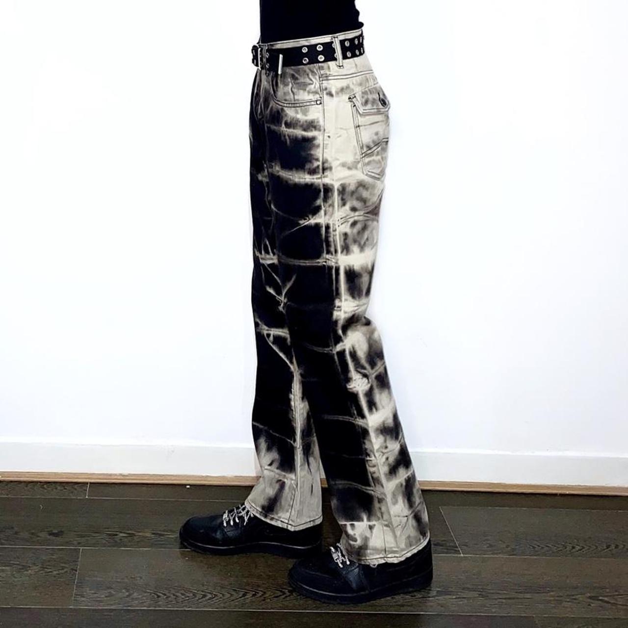 BNWT bleached jeans Custom bleach dipped denim... - Depop