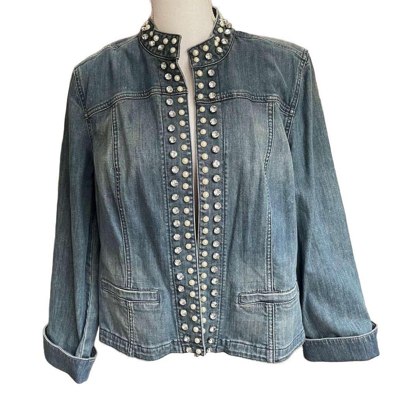 Talbots Women's Blue Jacket | Depop