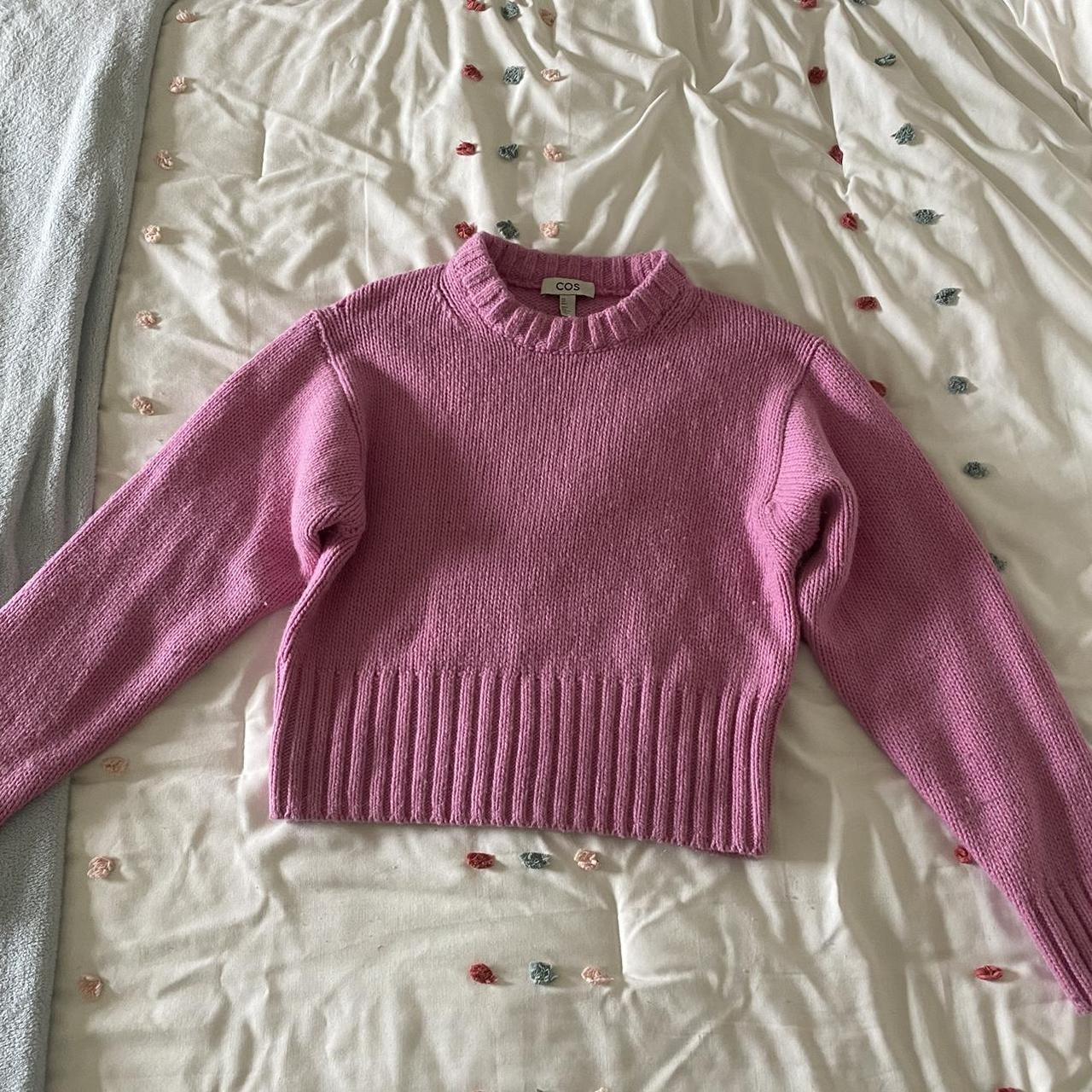 COS Women's Pink Jumper | Depop