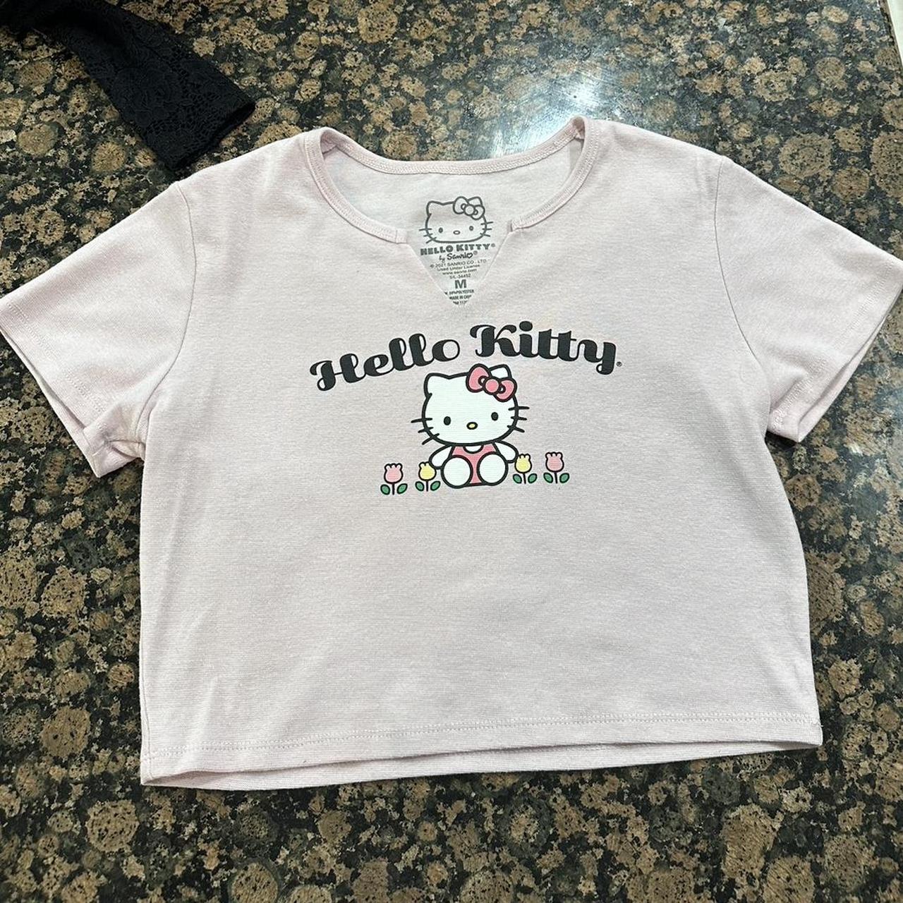 Hello kitty crop top ! So cute just never wore it.... - Depop