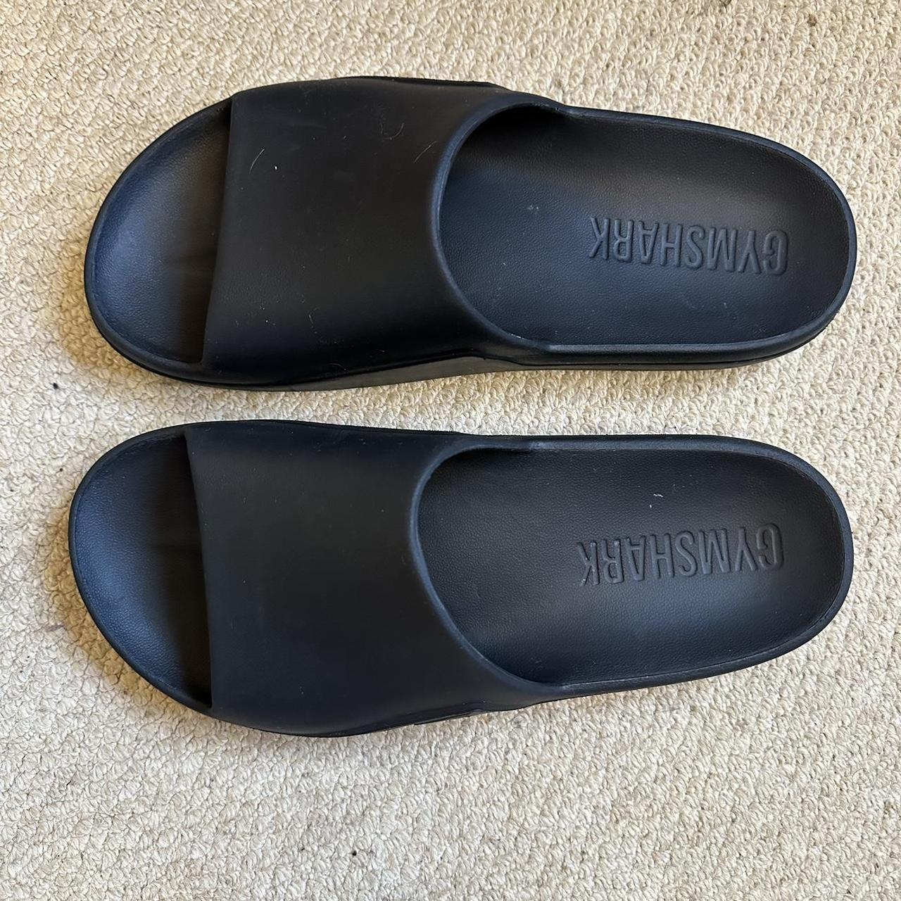 Gymshark Sliders UK Size 9, Black. Worn a few... - Depop
