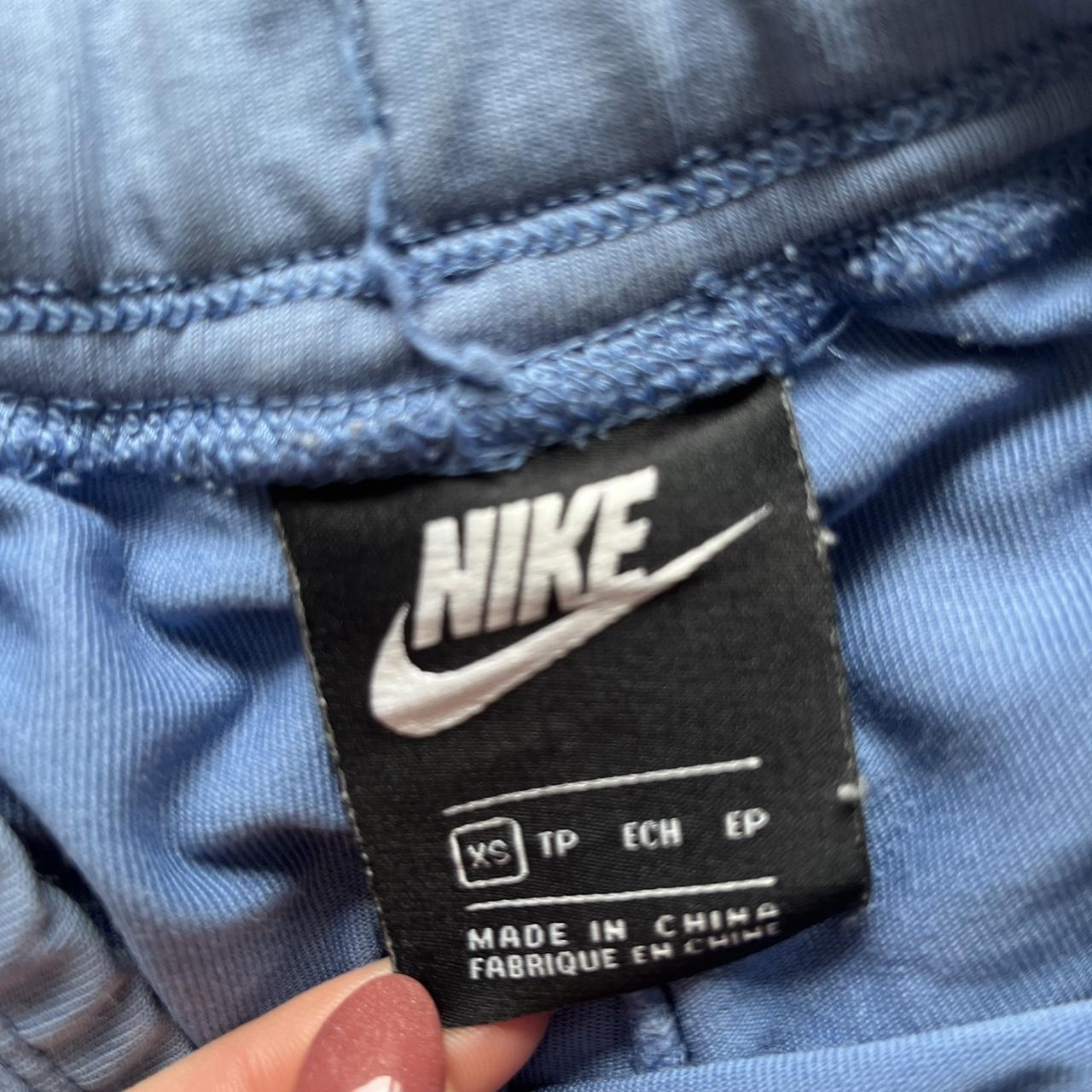 Nike air blue high waisted shorts xs - Depop