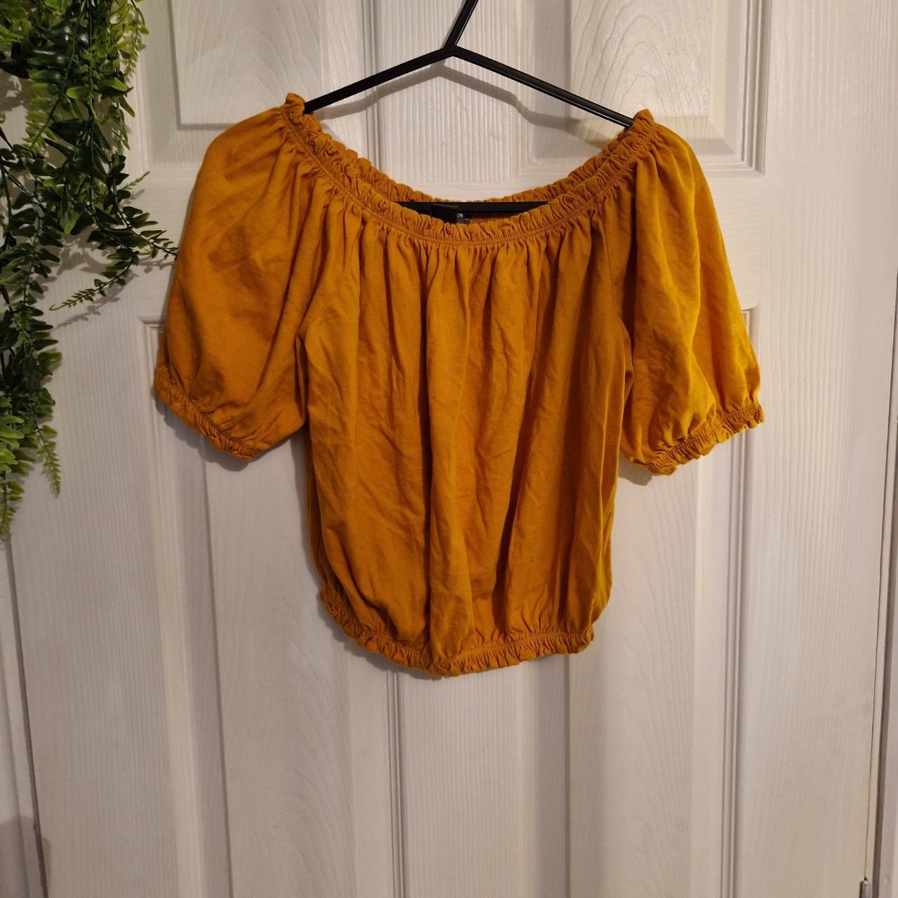 💛🟡 Yellow / Mustard Crop Top 🟡💛 Brand: Primark Size:... - Depop