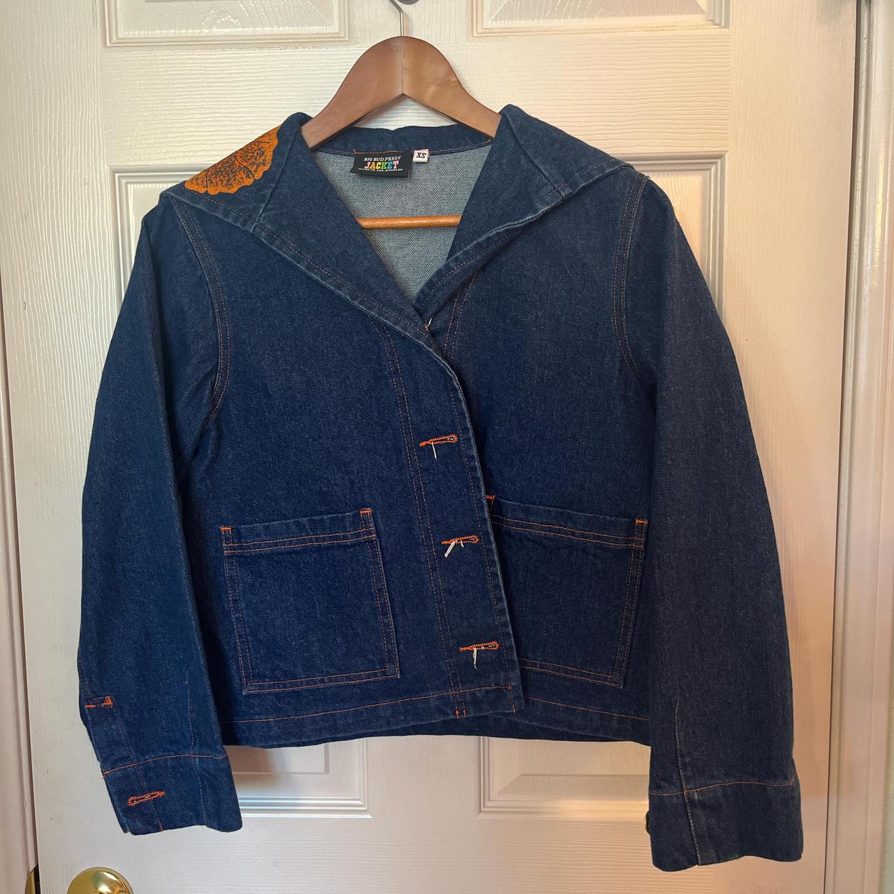 Big Bud Press Poppy Jean jacket. In great condition!... - Depop
