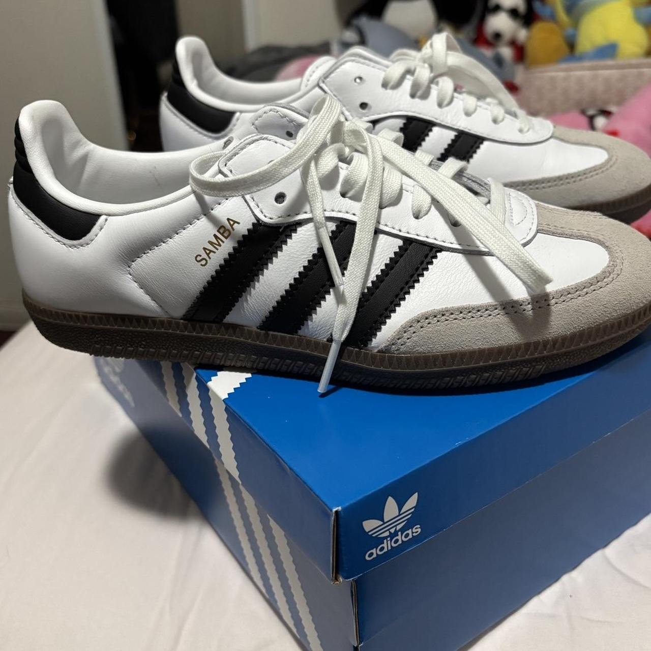 worn once adidas samba size 4 1/2 #adidas #shoes | Depop