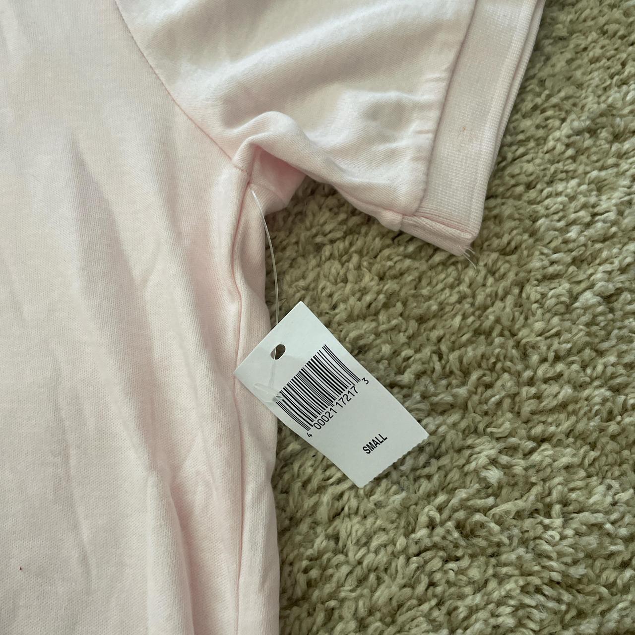 NWT Baby pink polo shirt with Mickey Mouse... - Depop