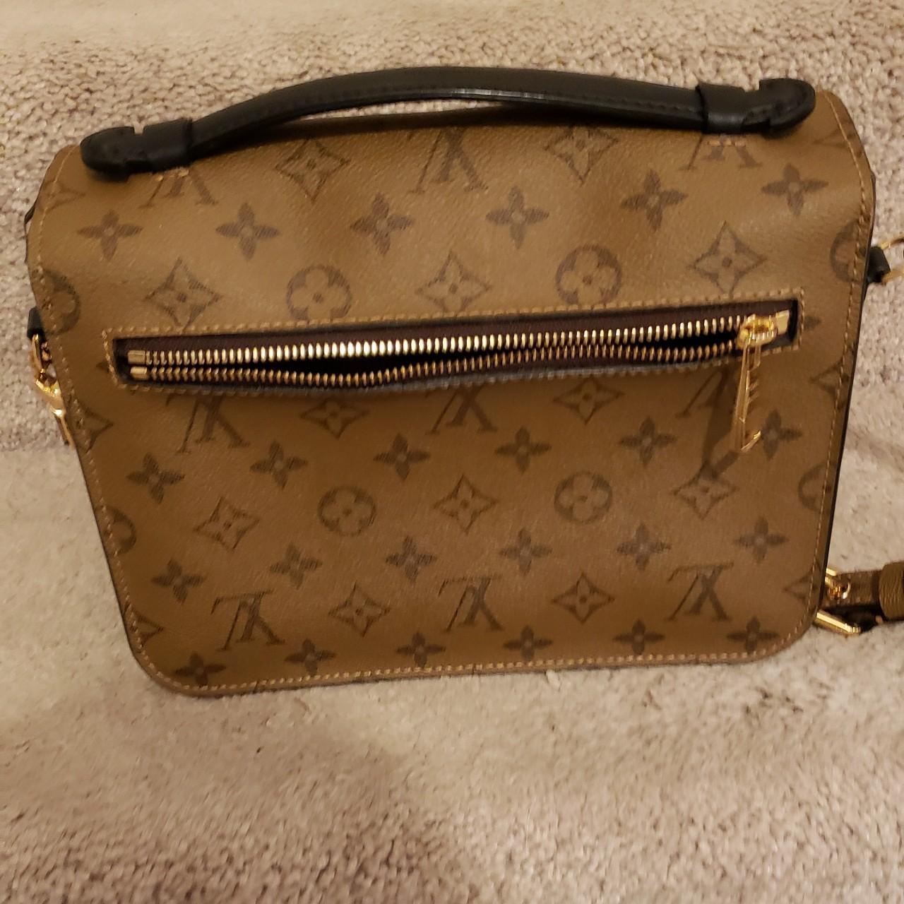 Louis Vuitton reverse monogram canvas pochette... - Depop