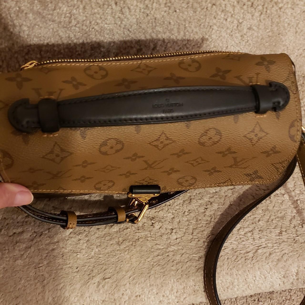 Louis Vuitton reverse monogram canvas pochette... - Depop