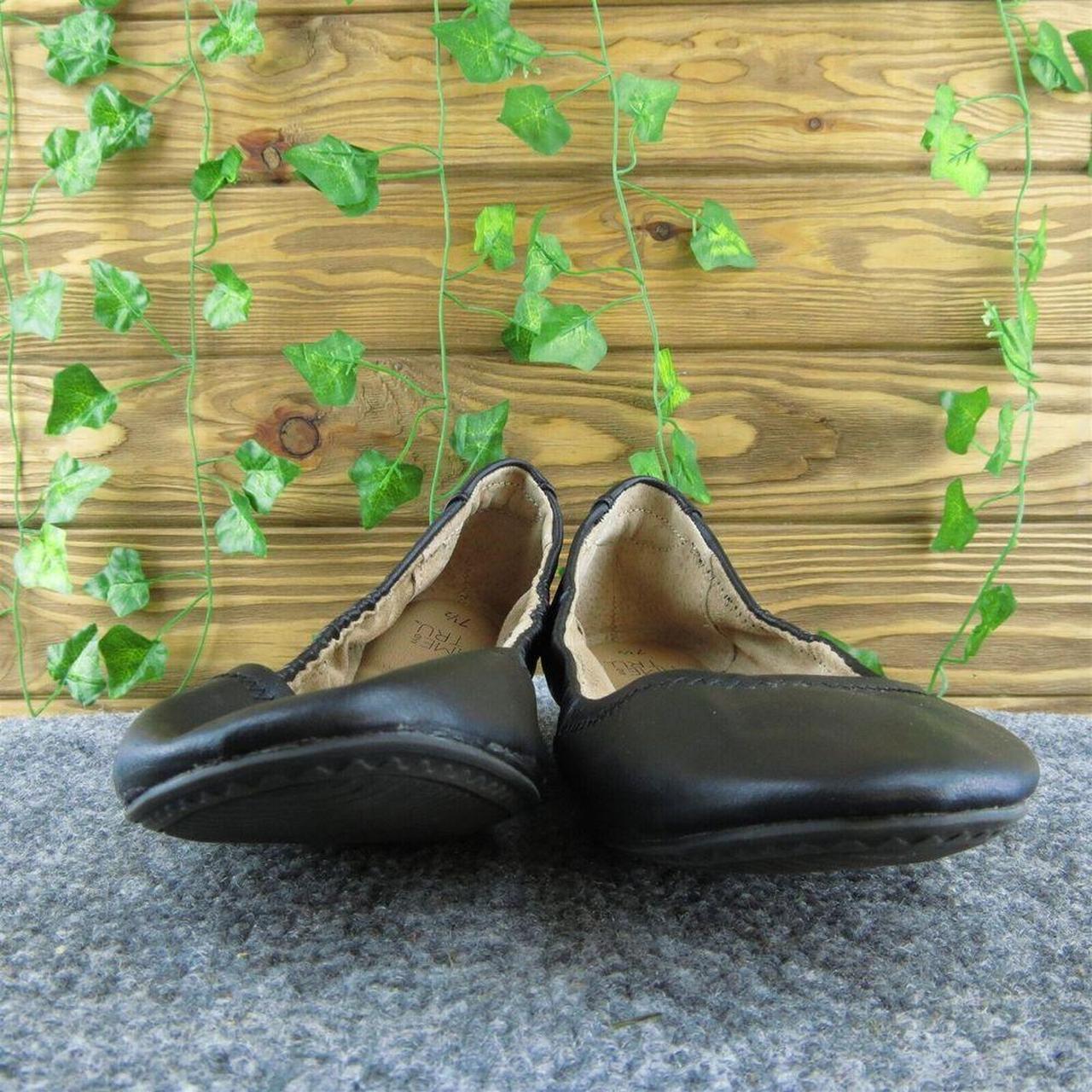 Time And Tru Women Ballet Shoes Black Synthetic... - Depop