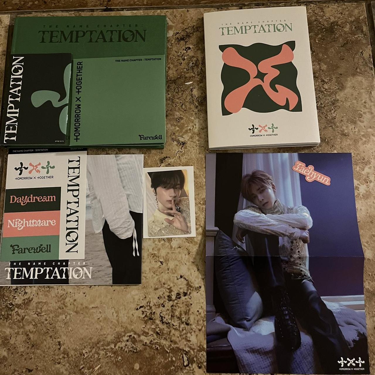 bundle txt temptation albums!! comes with the album... - Depop
