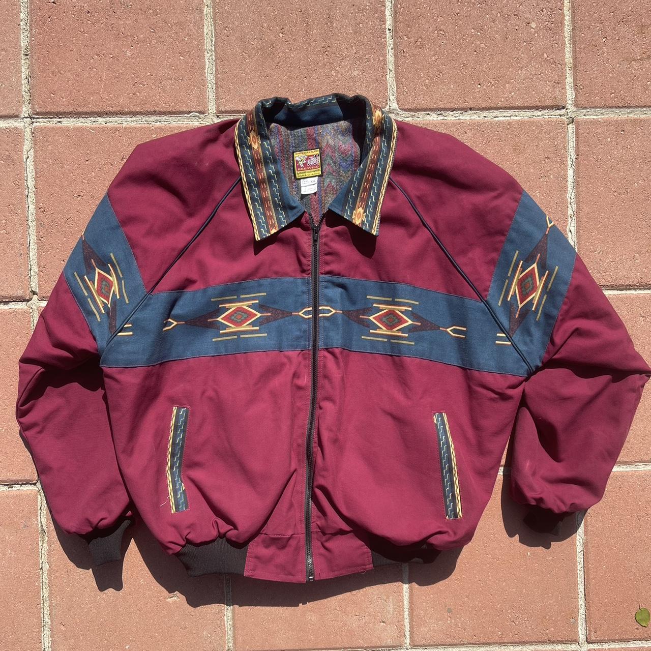 90s Vintage Aztec Bee-Wild Men’s like... | Depop