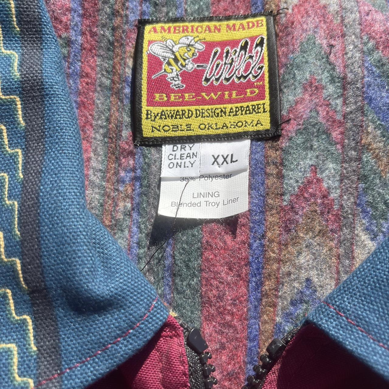 90s Vintage Aztec Bee-Wild Men’s like... | Depop