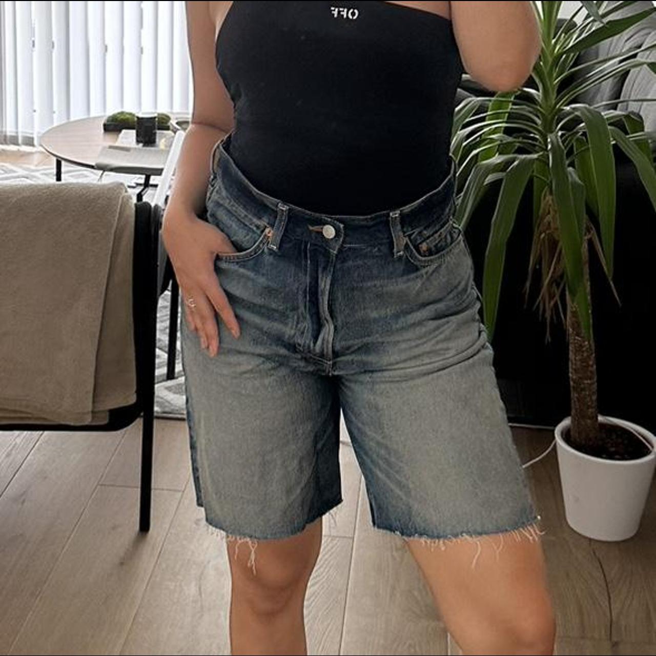 Weekday Jorts with an interesting dye on them.... - Depop