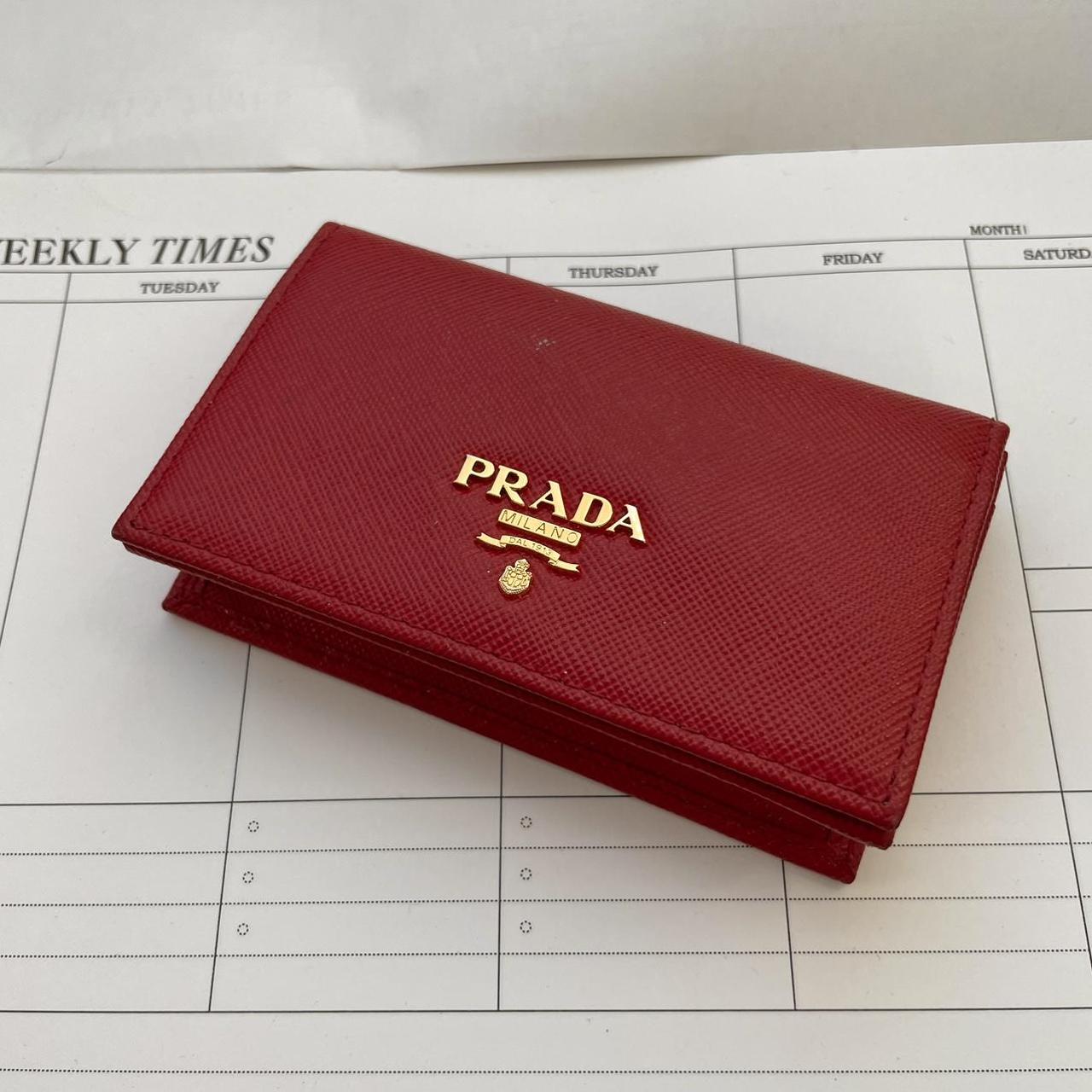 Prada Women's Red Wallet-purses | Depop