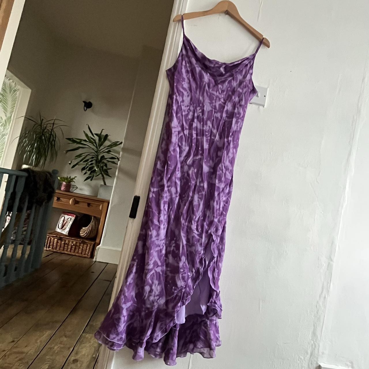Principles purple tie die long dress - good... - Depop