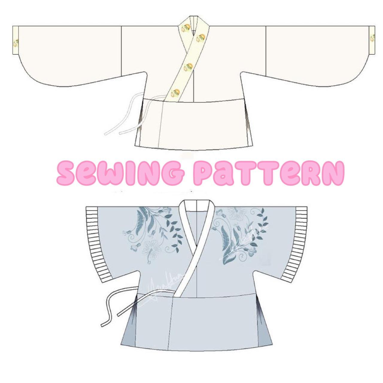 2 Part Hanfu Tops Sewing Pattern One Size: US Small... - Depop