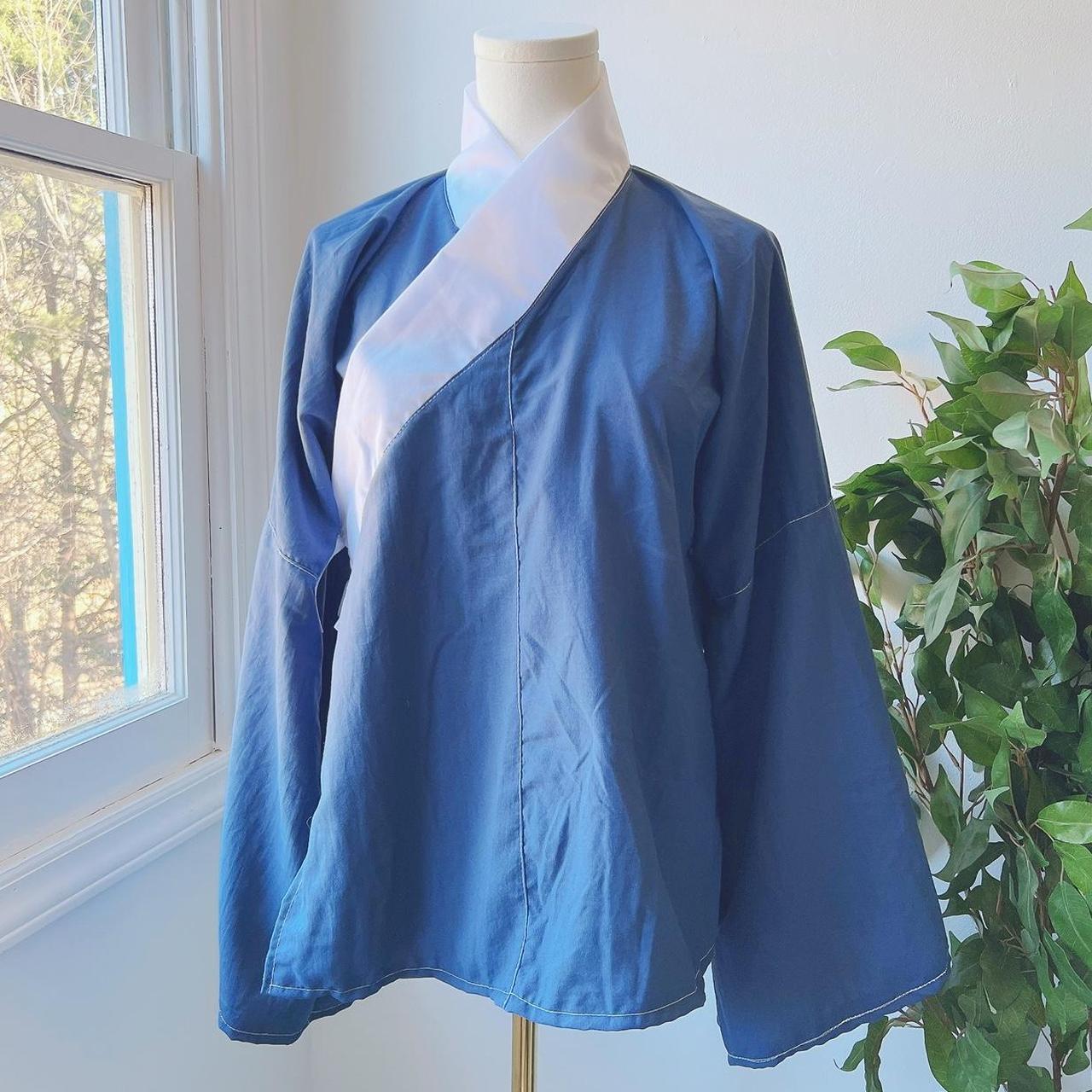 Navy Blue Cosplay Hanfu Top US Small (Loose... | Depop