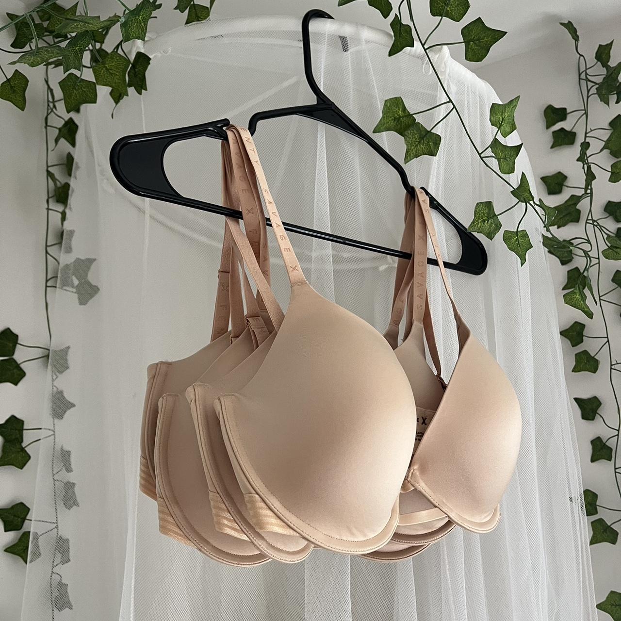 set of 4 savage x fenty bras barely worn size... - Depop