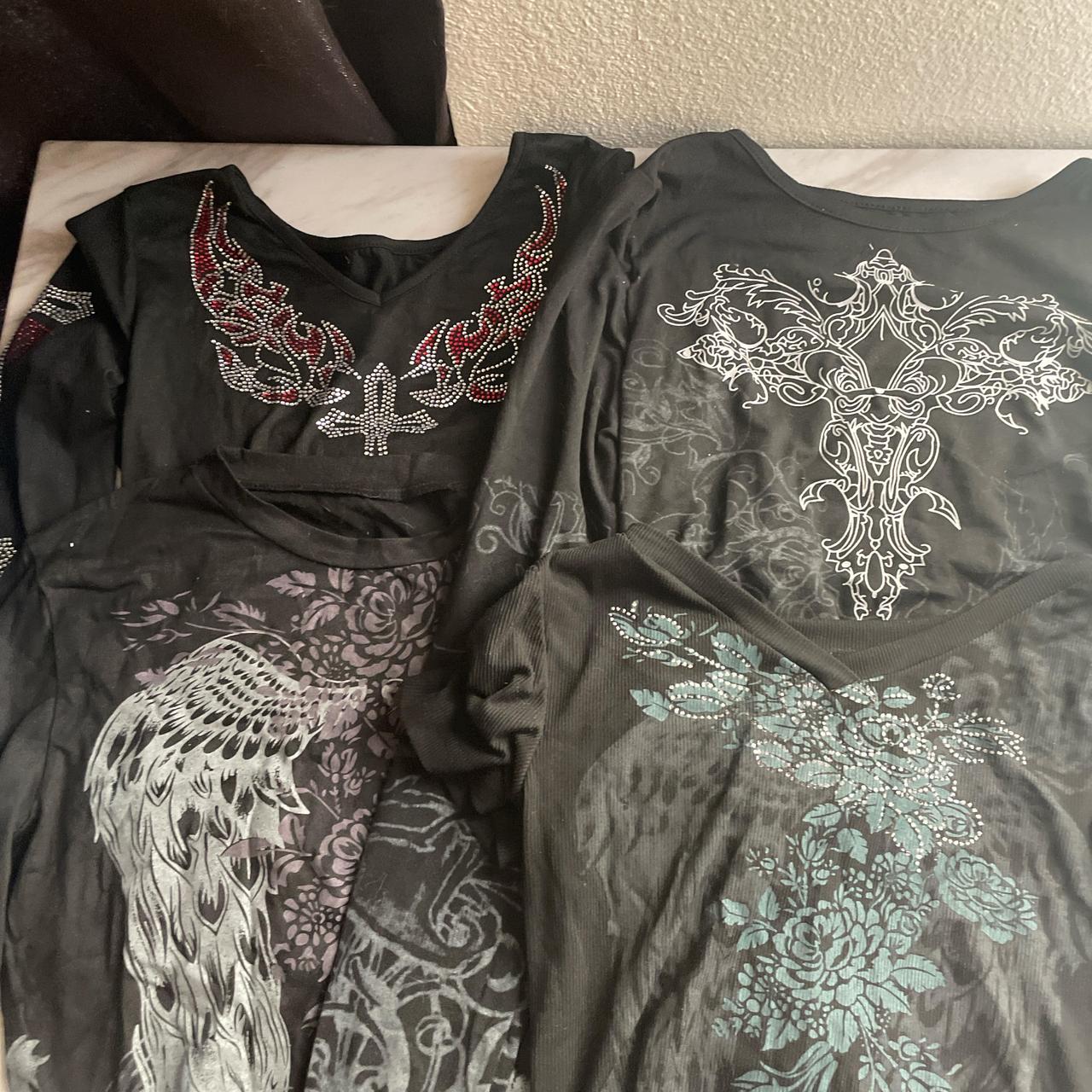 19 emo goth grunge SHEIN romwe top bundle bought... - Depop