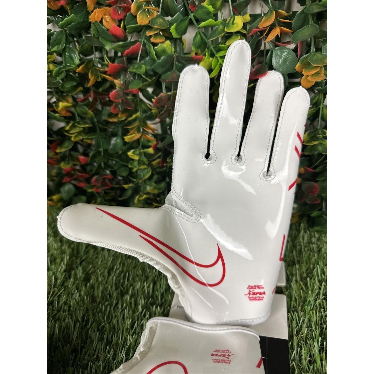 Nike Vapor Jet 7.0 Football Gloves Red White Adults... - Depop