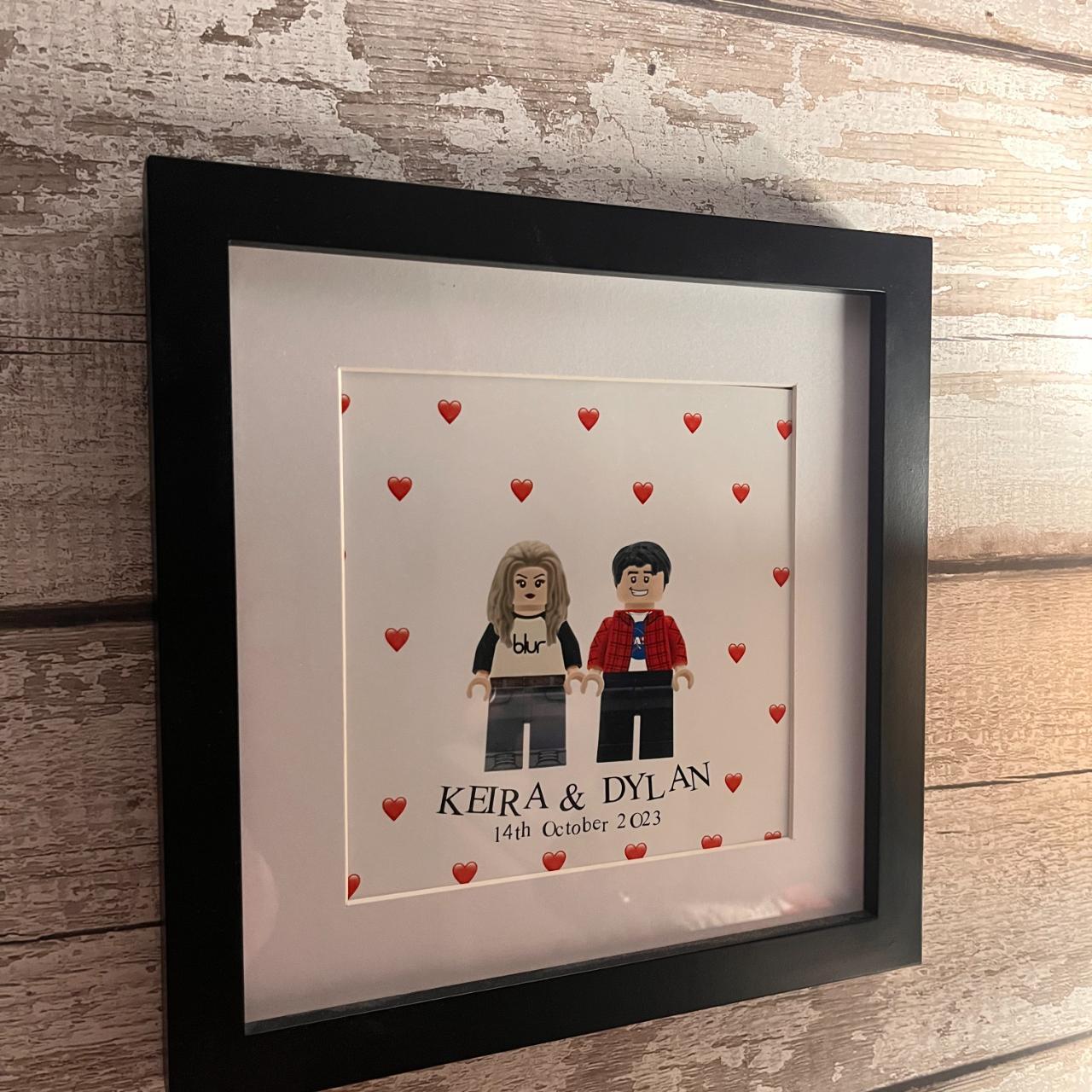 Custom Valentines Lego Couples Print with... | Depop