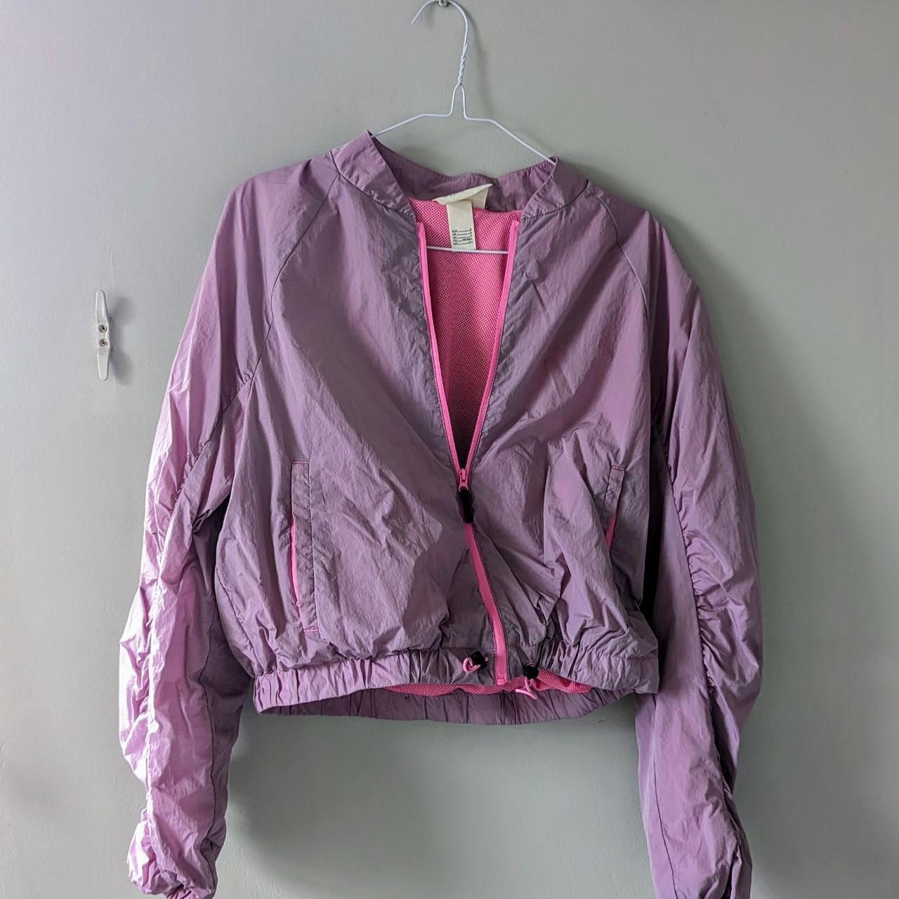 Running liliac and pink jacket - Depop