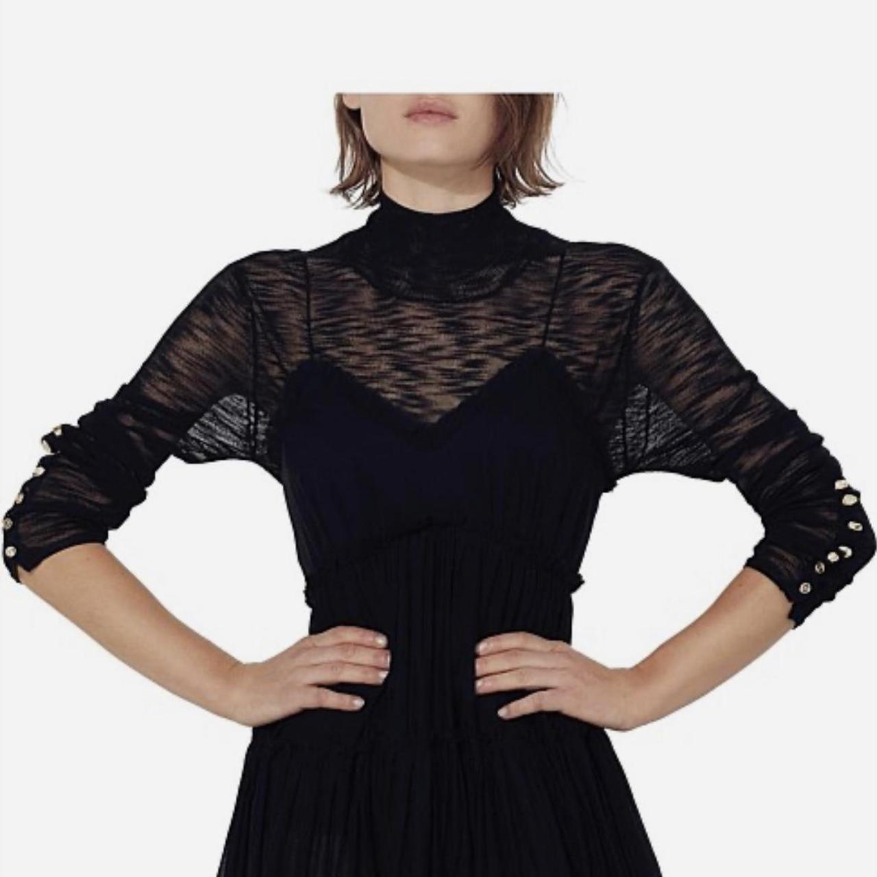 Aje black skivvy. Beautiful gold tone buttons Like... - Depop