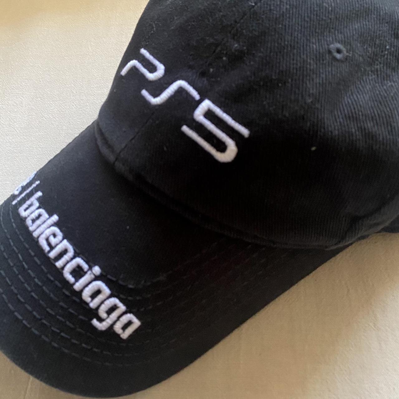 Balenciaga PS5 cap black. One size, quite flexible... - Depop