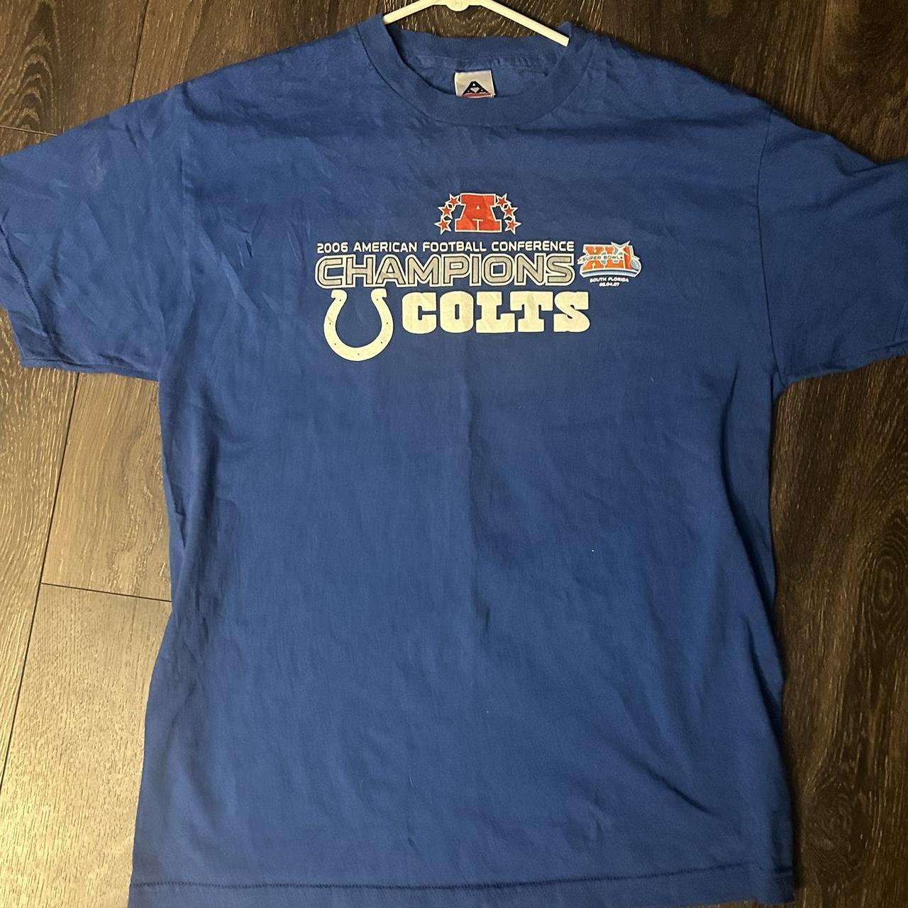 2006 Indianapolis Colts AFC Championship blue cotton... - Depop