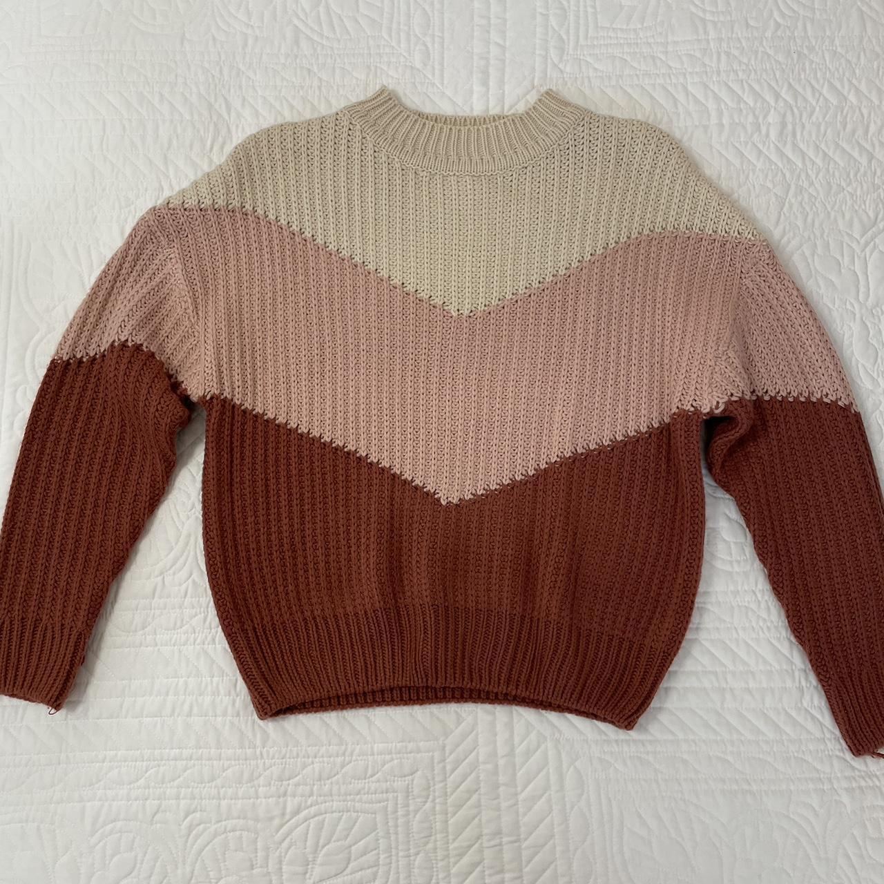 super cute and soft sweater! from a beachy boutique... - Depop