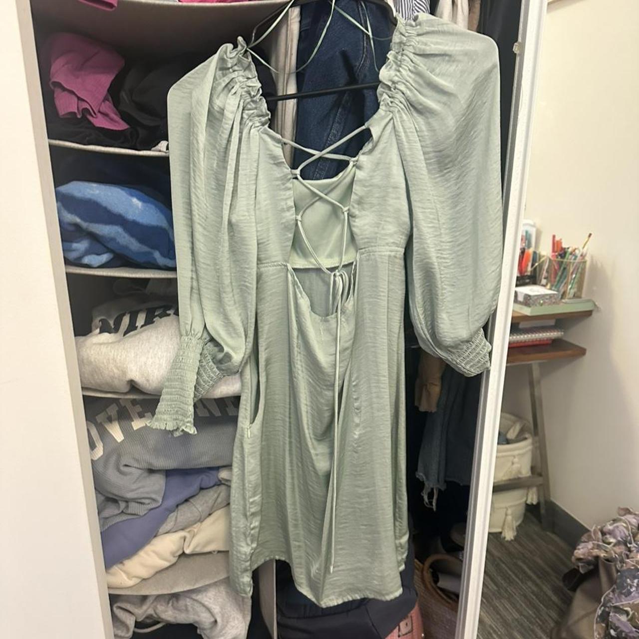 teal altard state dress worn once for an hour ! - Depop