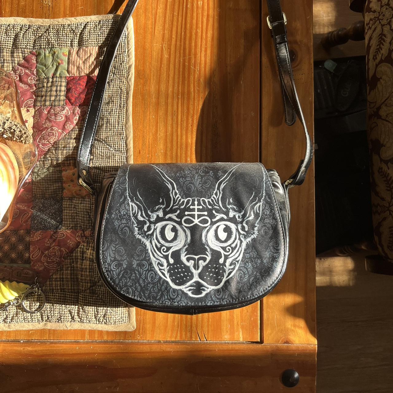 Custom printed gothic sphinx purse #goth #gothic... - Depop