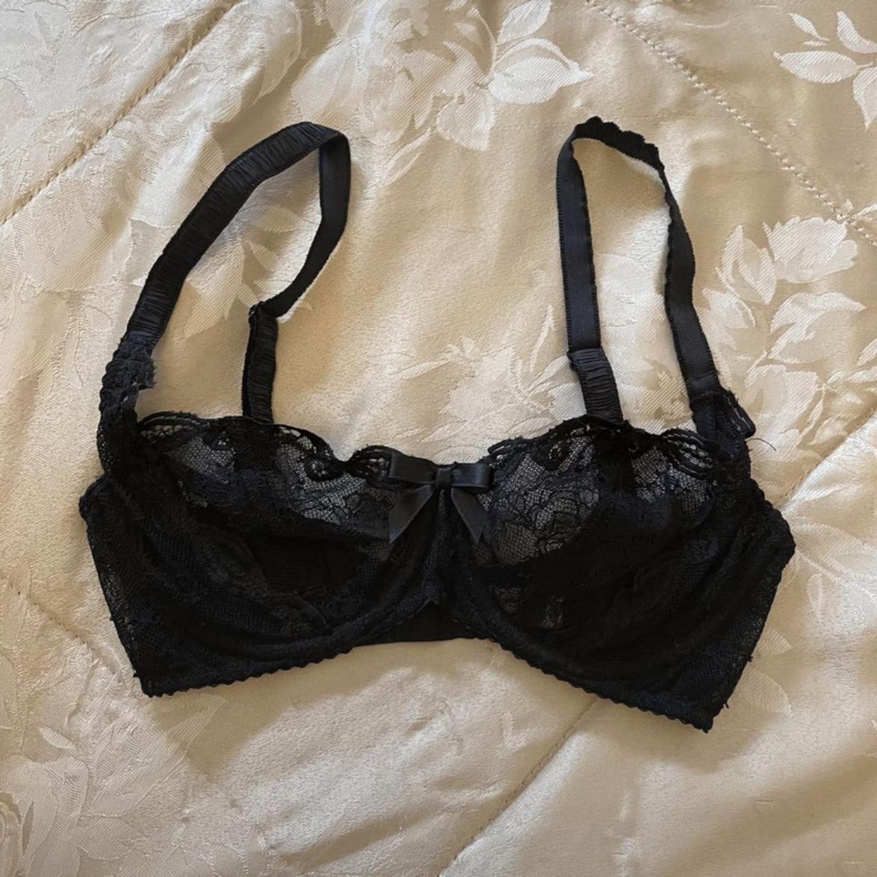 Agent provocateur black lace bra 30D... - Depop