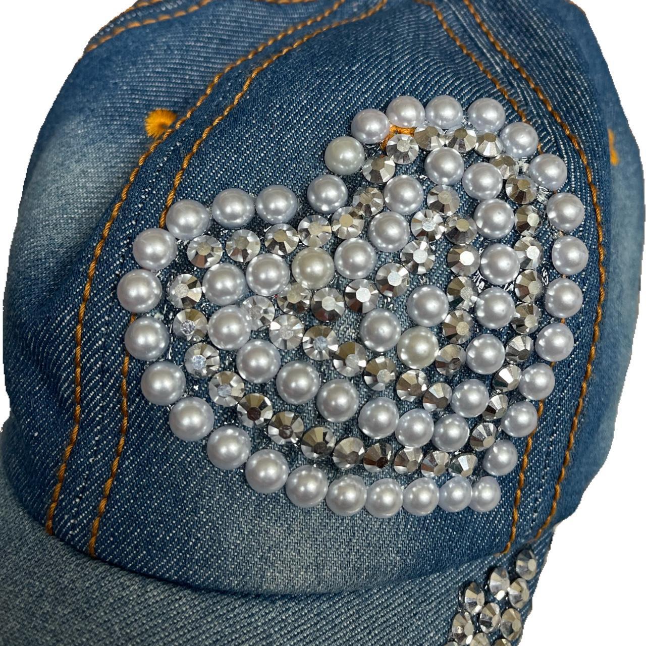 ~*+y2k bling hat+*~ great condition, no flaws. worn... - Depop