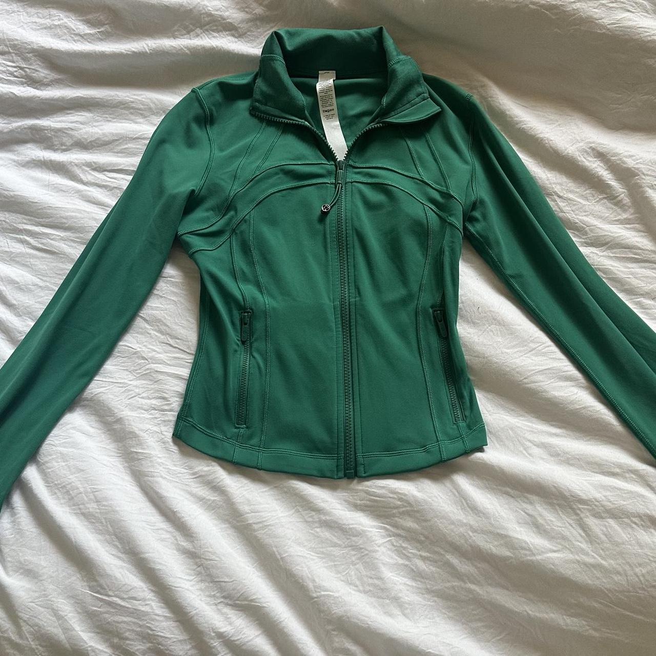 LuluLemon Define Cropped Jacket, Cascadia Green,... - Depop