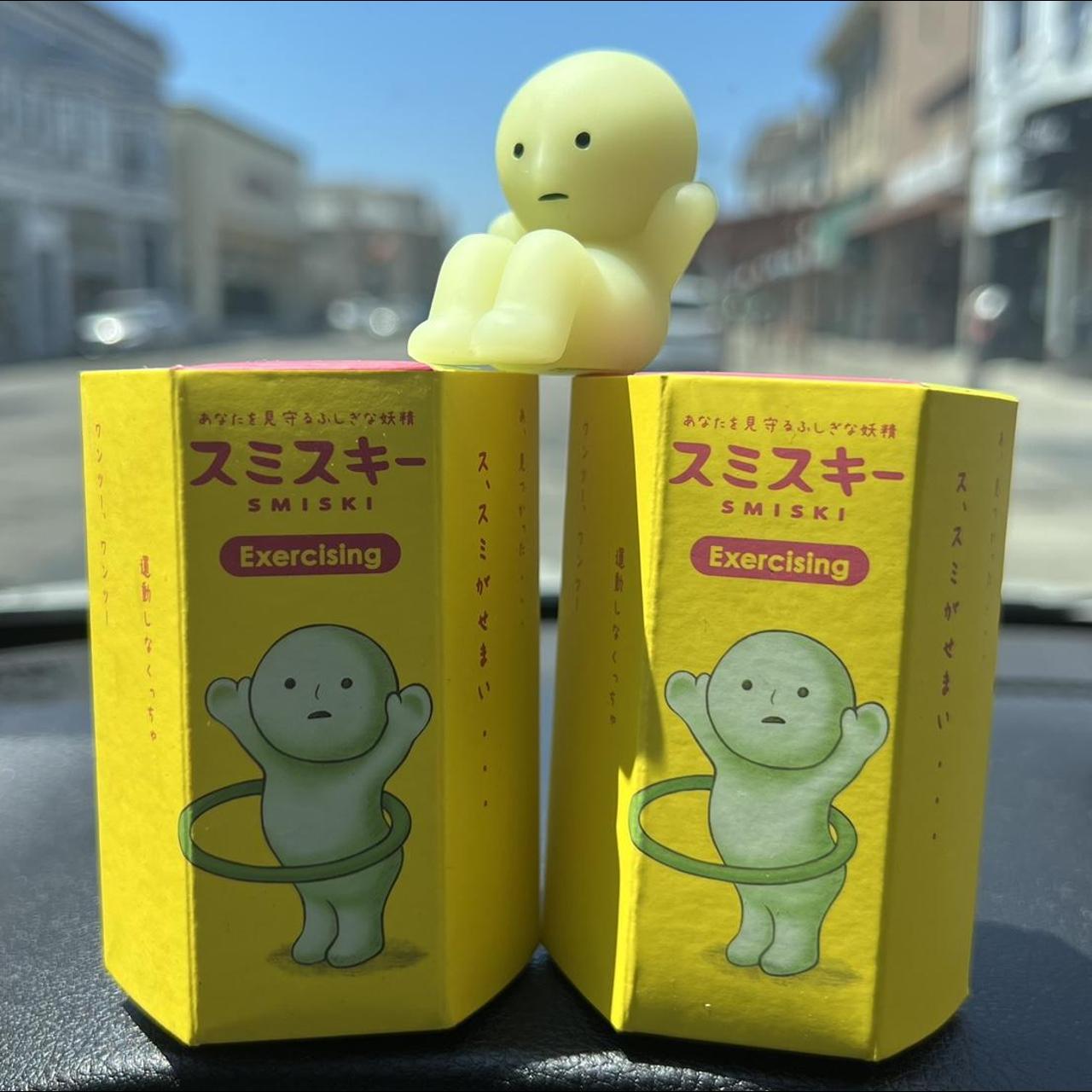 smiski exercise series blindbox unopened glow in the... - Depop