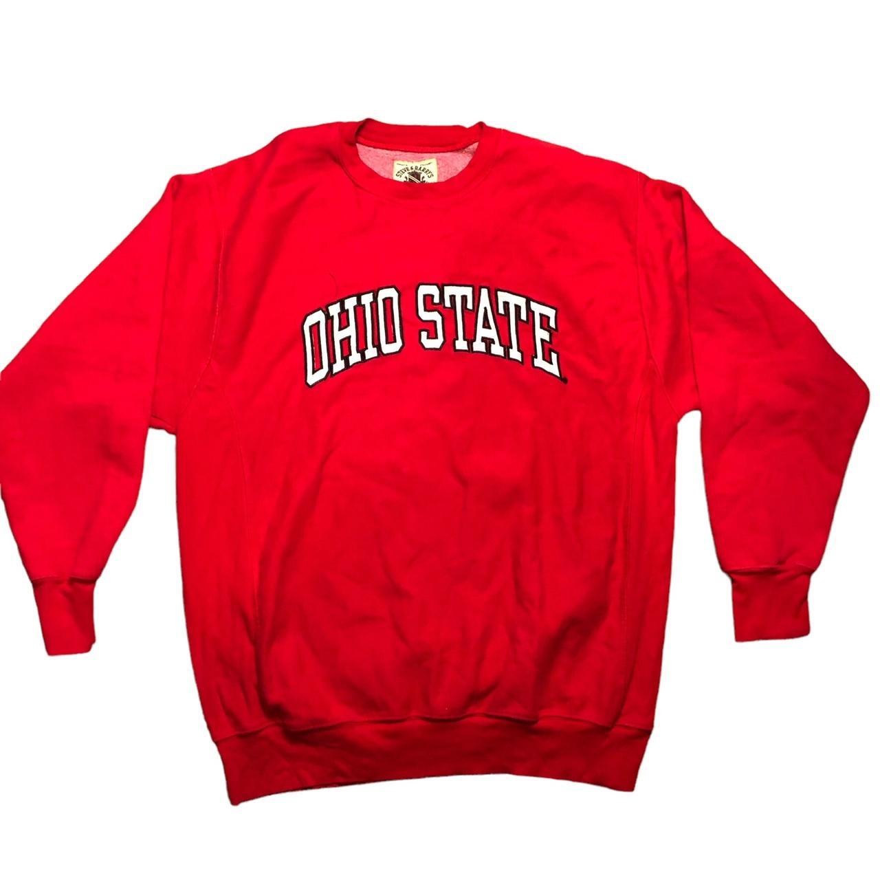 Red Ohio State Crew Neck Sweater -Crew Neck... - Depop