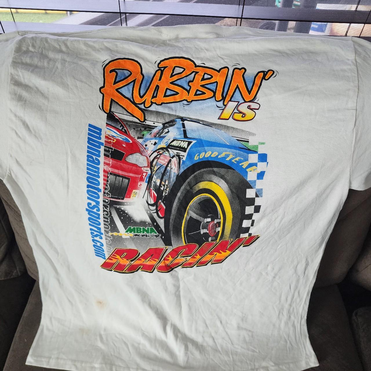 RUBBIN' IS RACIN' NASCAR Winston Cup Racing T-shirt.... | Depop
