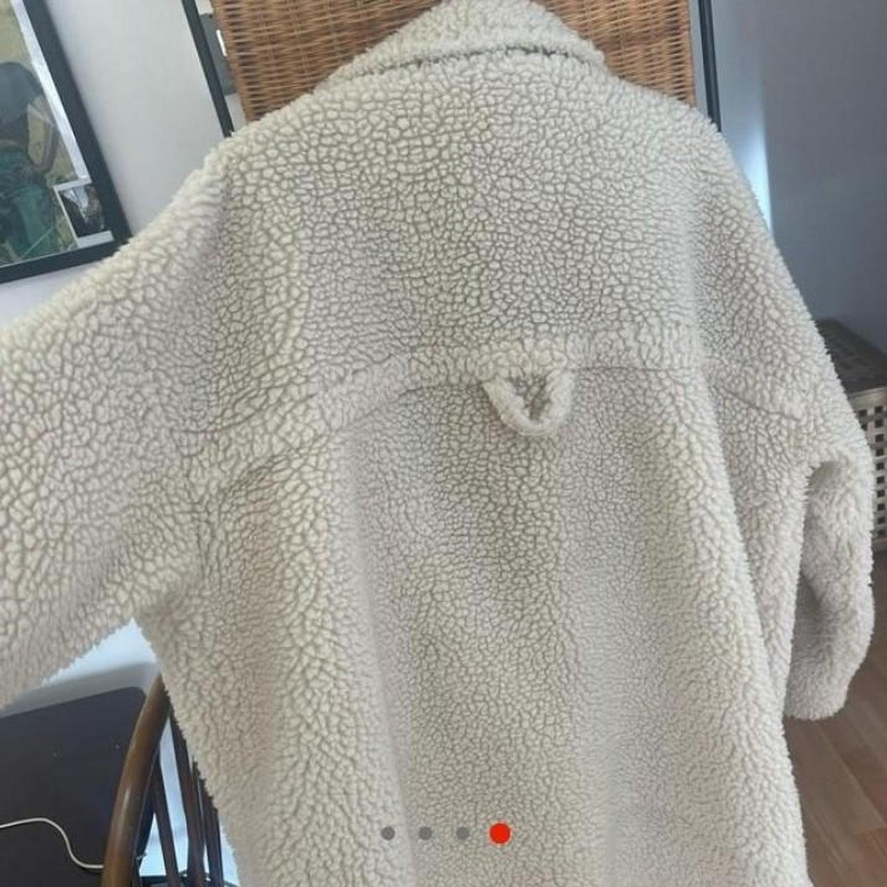 Monki Women's Cream Coat | Depop