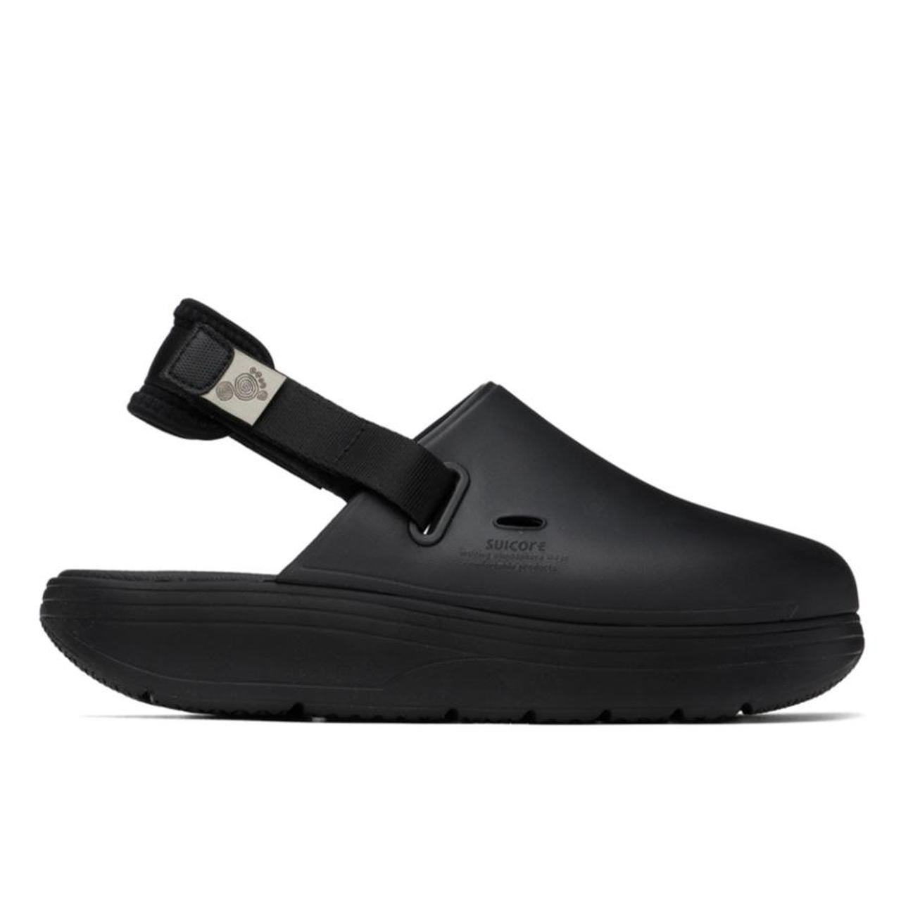 Suicoke Cappo black rubber loafer clogs Size 7 - Depop