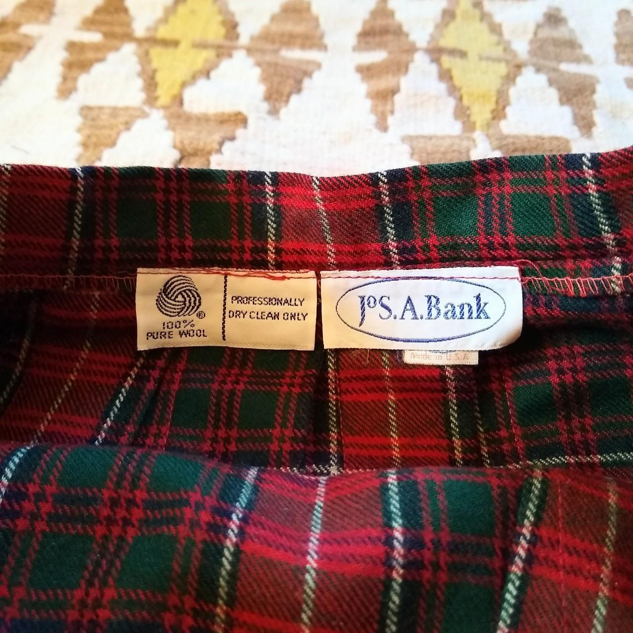 Late 1970s Red and Green Plaid Kilt from Josh. A.... - Depop