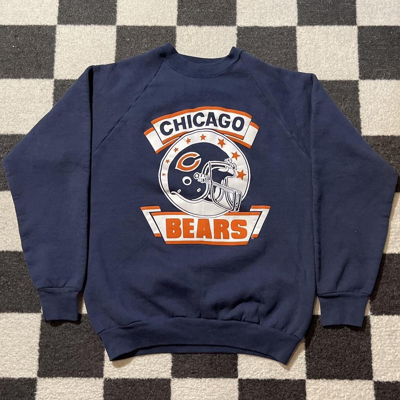 Vintage 90s cozy chicago bears football NFL crewneck... - Depop