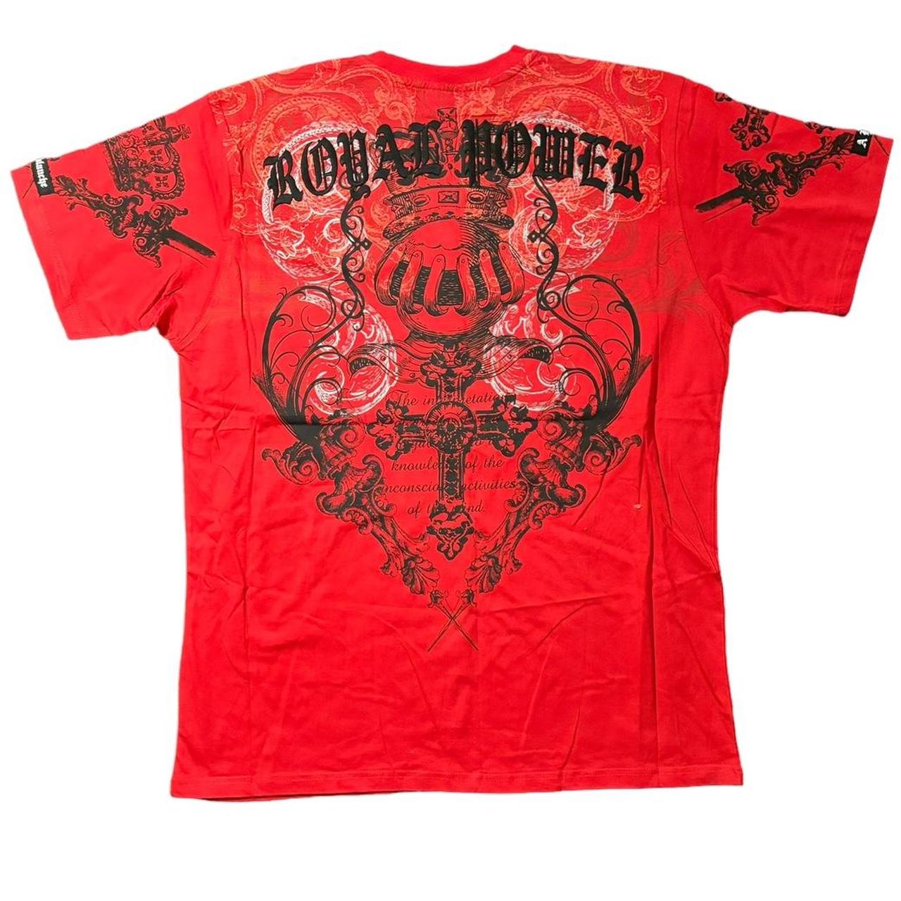 Y2K ablanche crazy affliction style t shirt Size:... - Depop