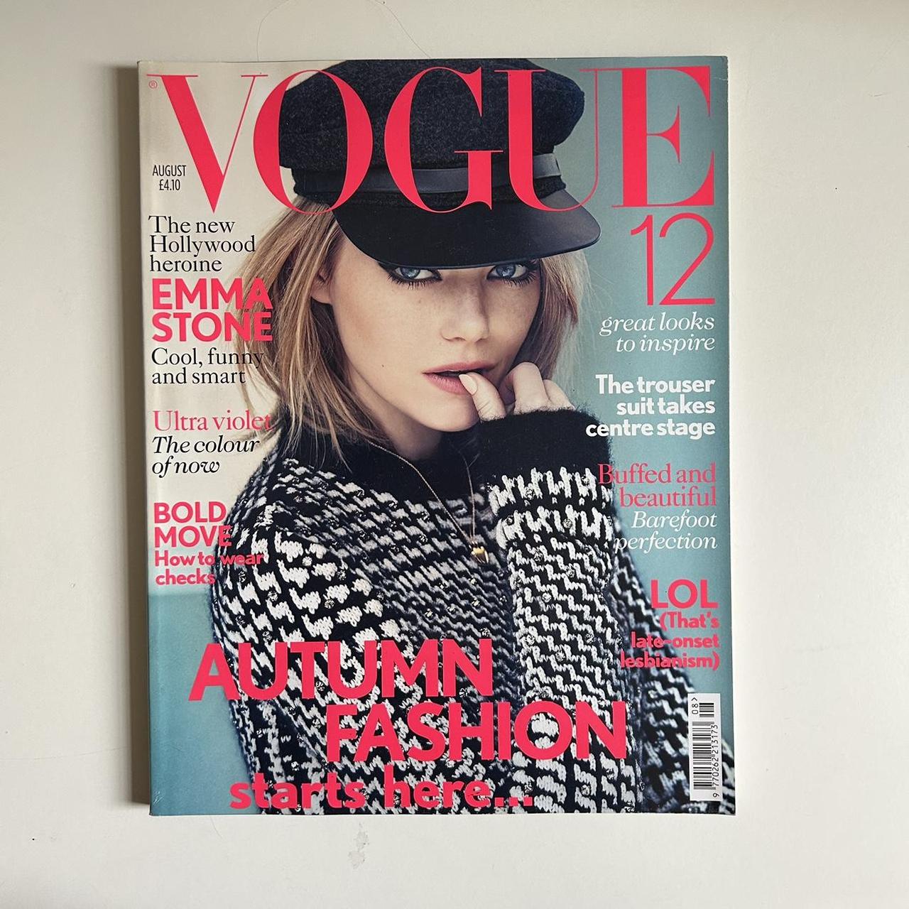 emma stone vogue magazine - august 2012 -... - Depop